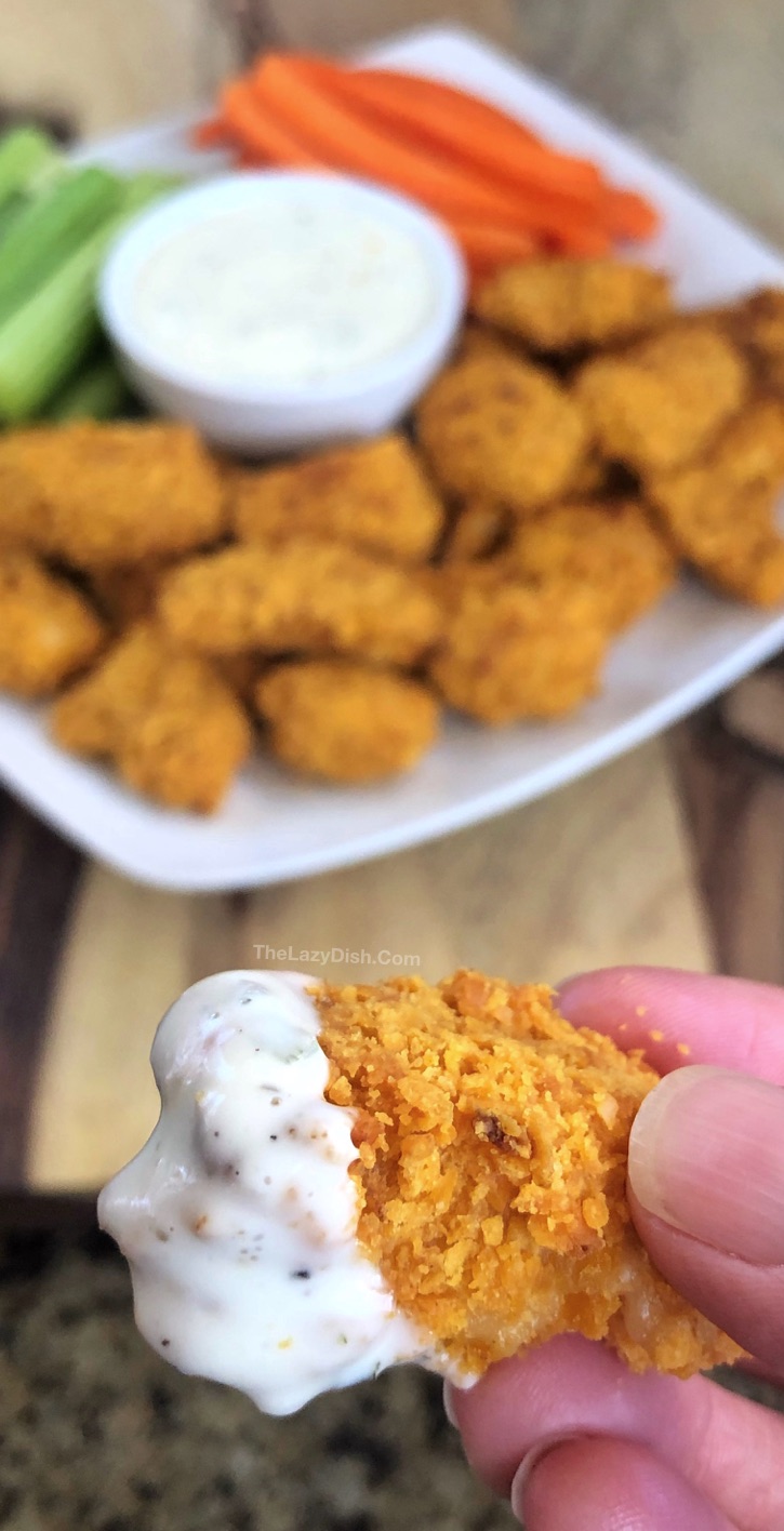 Cheddar Ranch Chicken Bites - The Lazy Dish