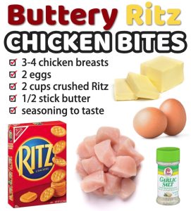 Famous Butter Ritz Chicken Recipe (Nugget Style) - The Lazy Dish