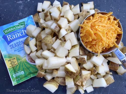 Oven Baked Cheesy Ranch Potatoes