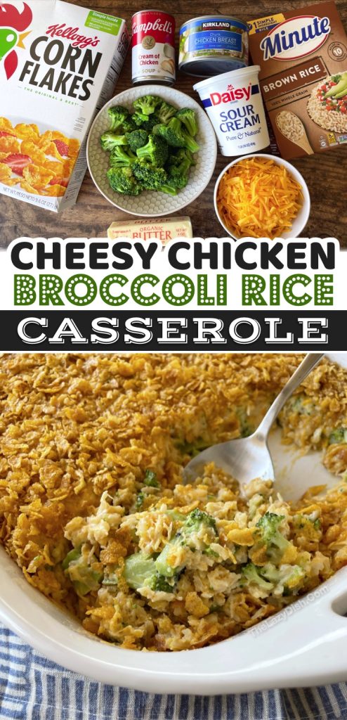 Cheesy Chicken Broccoli & Rice Casserole (Easy Family Dinner!)