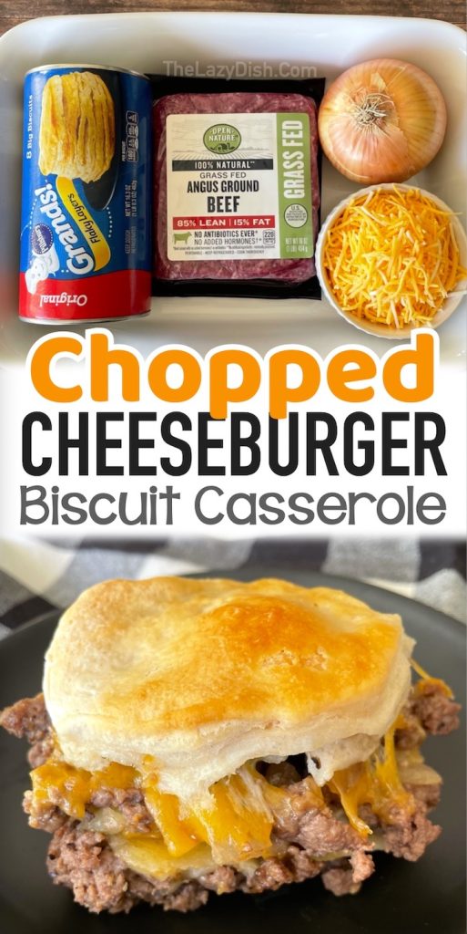 Chopped Cheeseburger Biscuits