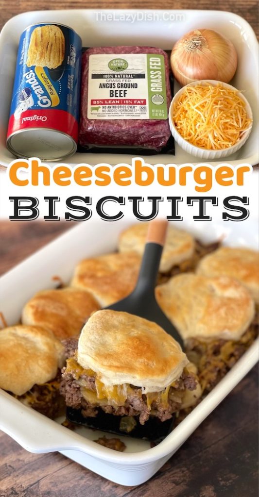 Chopped Cheeseburger Biscuits