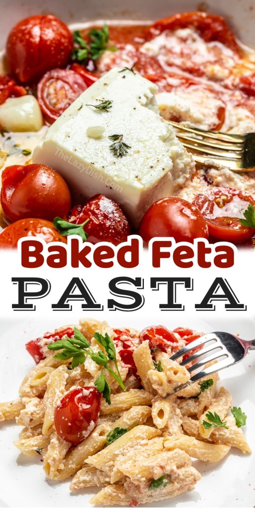 Baked Feta Pasta (Easy Vegetarian Dinner Recipe)