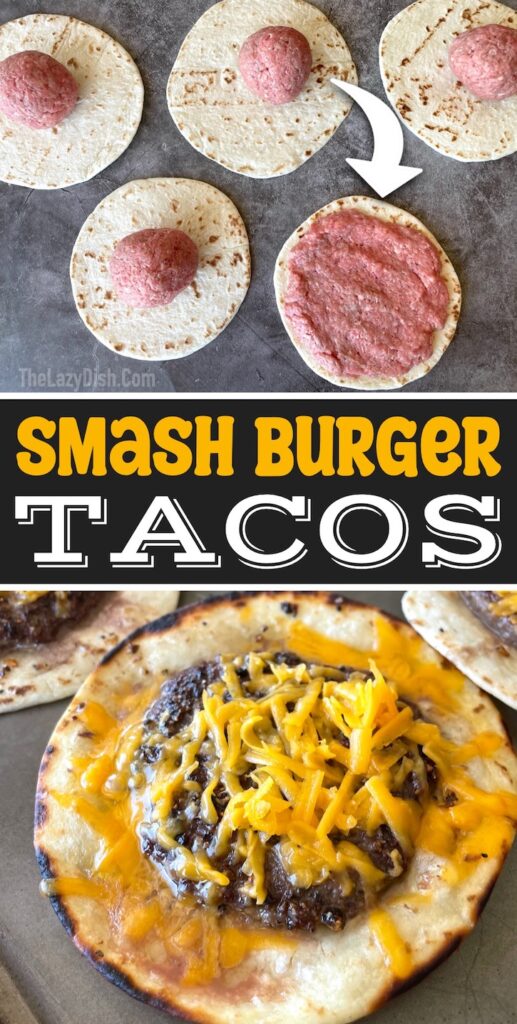 Smashed Cheeseburger Tacos