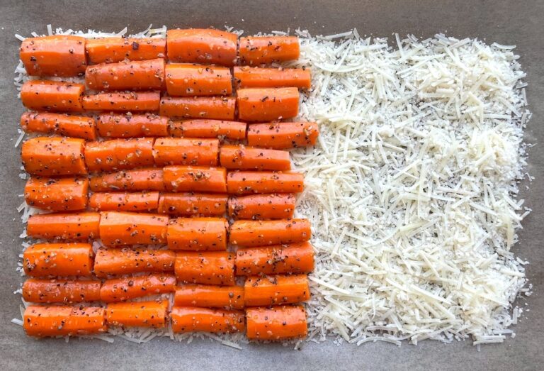 Crispy Parmesan Roasted Carrots
