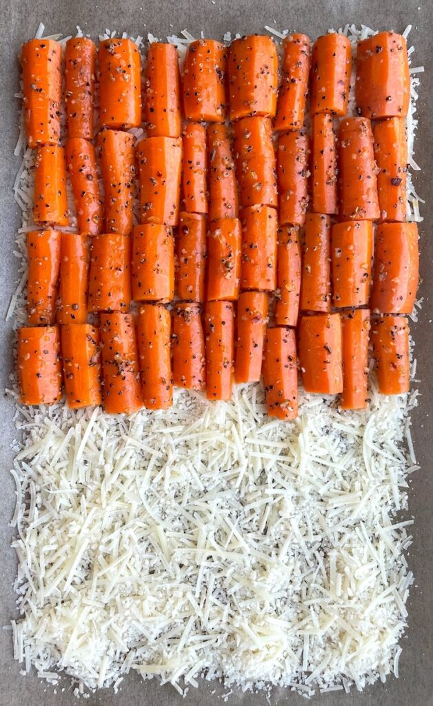 Crispy Parmesan Roasted Carrots