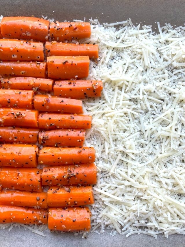 Crispy Parmesan Roasted Carrots
