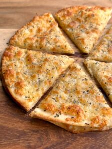Air Fryer Cheesy Tortilla Garlic Bread