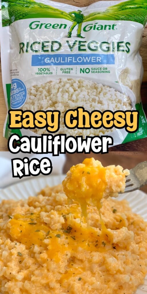 Cheesy Cauliflower Rice (Easy Vegetable Side Dish)