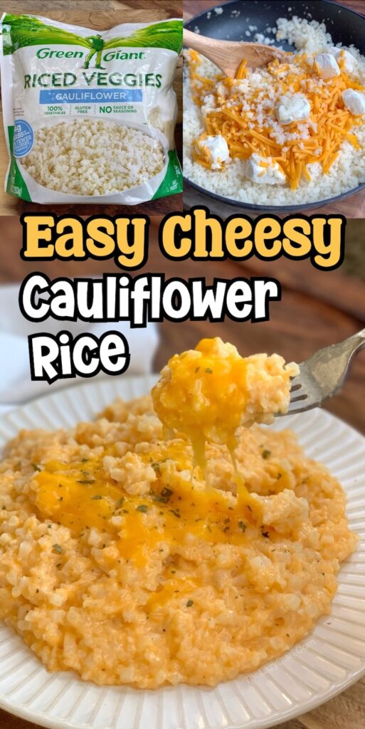 Cheesy Cauliflower Rice (Easy Vegetable Side Dish)